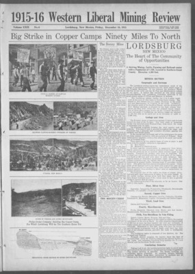 "Western Liberal, 12-24-1915" by Lordsburg Print Company